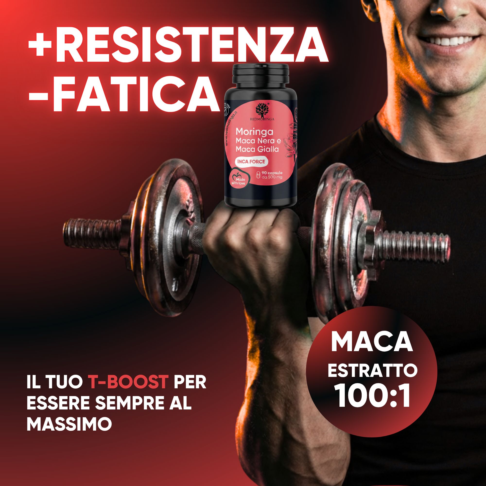 RedMoringa INCA FORCE Maca Nera e Gialla 100:1 6 pz - Redcare